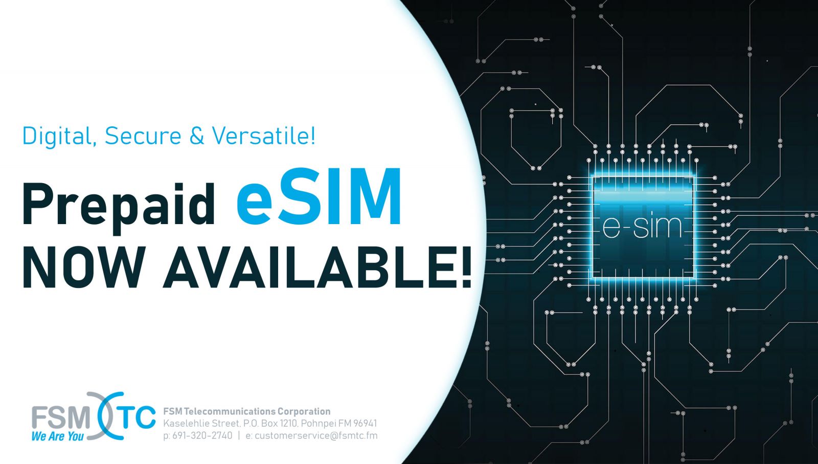 Prepaid eSIM Now Available here at FSMTC! | FSM Telecom